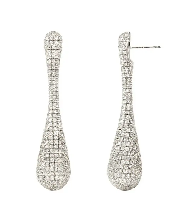 PDPAOLA Glacier Earrings - Pave