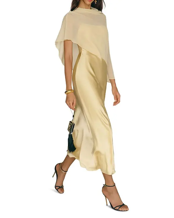 REFORMATION Lilibeth Silk Dress