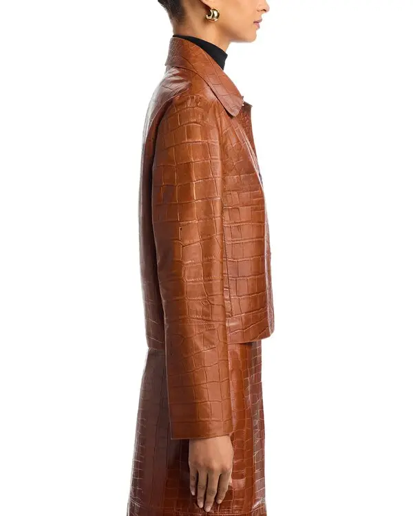 ARMA Emy Embossed Leather Jacket