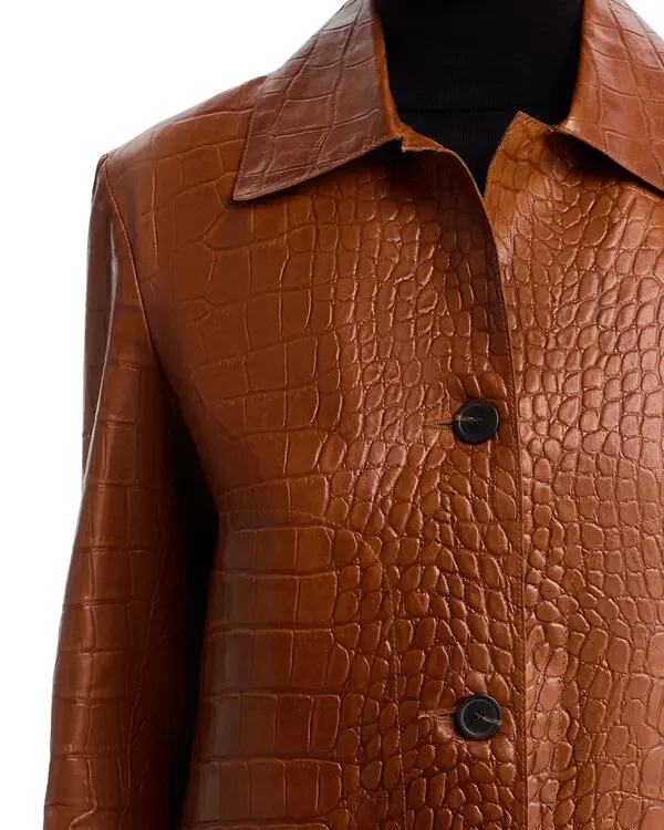 ARMA Emy Embossed Leather Jacket