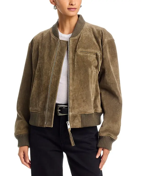 ARMA Gritty Suede Bomber Jacket