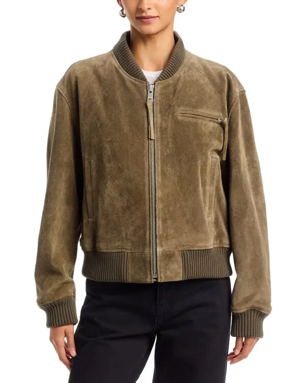 ARMA Gritty Suede Bomber Jacket