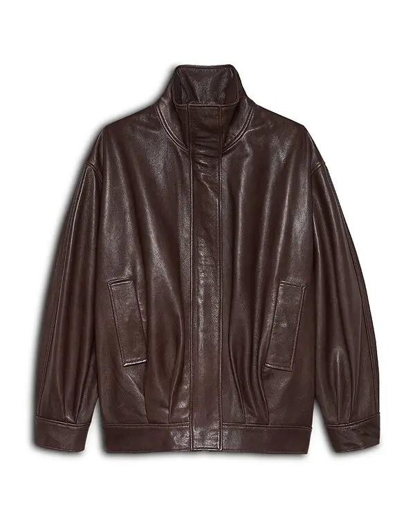 ARMA Paula Vegetal Leather Jacket - Coffee Bean