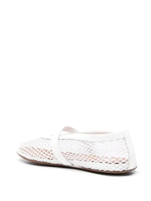 Alaïa Fishnet Leather Ballets