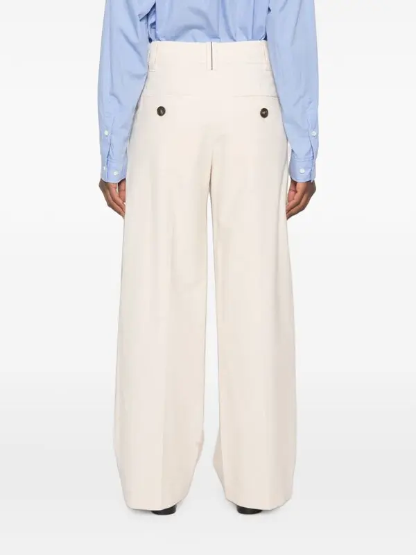 Brunello Cucinelli Cotton Wide-leg Trousers