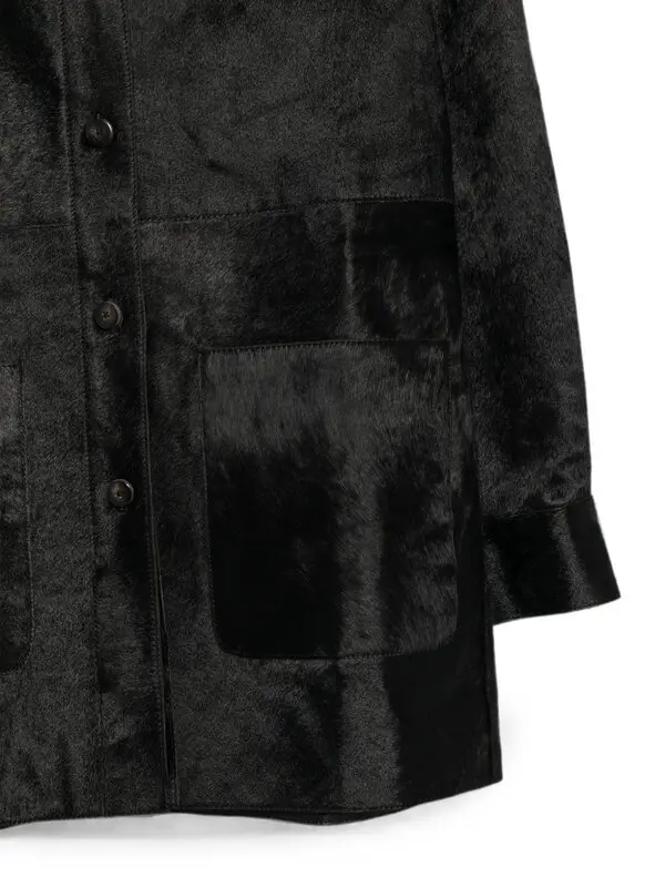 ALYSI Leather Overshirt