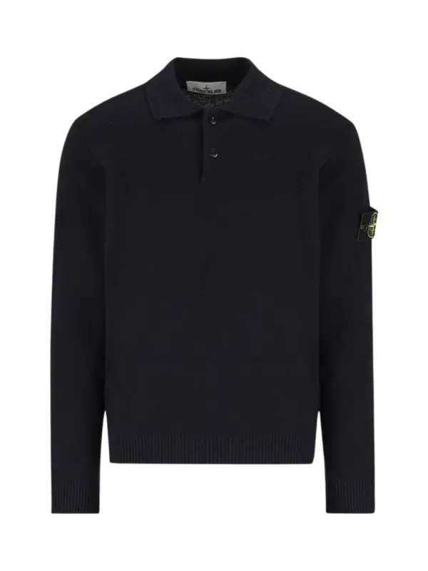 Stone Island Logo Sweater - Blue