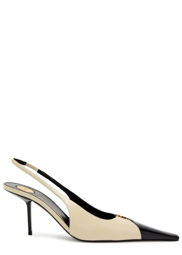 Saint Laurent Babylone 75 Paneled Leather Pumps