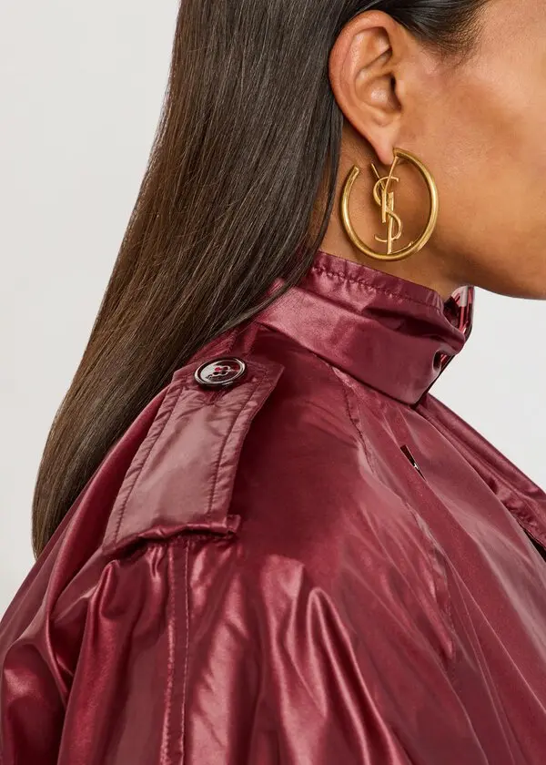 Saint Laurent Créoles Cassandre Hoop Earrings