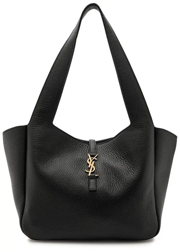 Saint Laurent Bea Grained Leather Tote Bag - Black