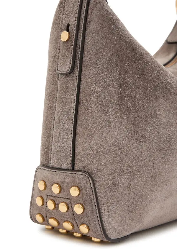 TOD'S Mini Suede Top Handle Bag