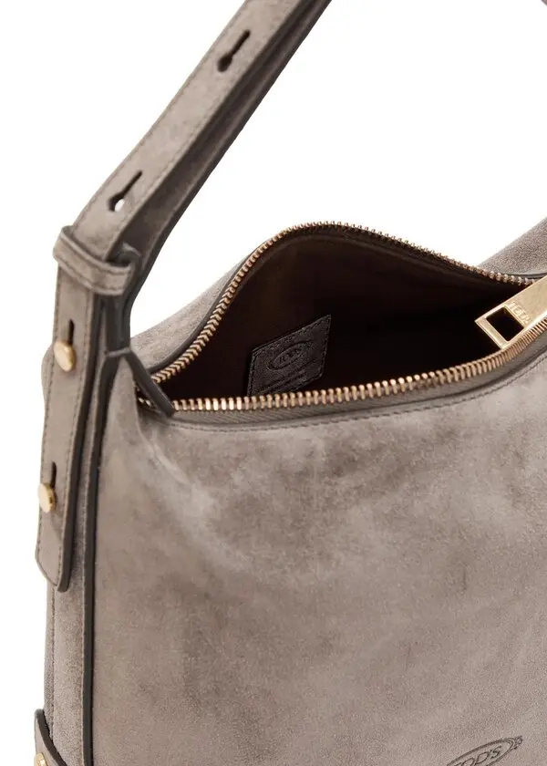 TOD'S Mini Suede Top Handle Bag