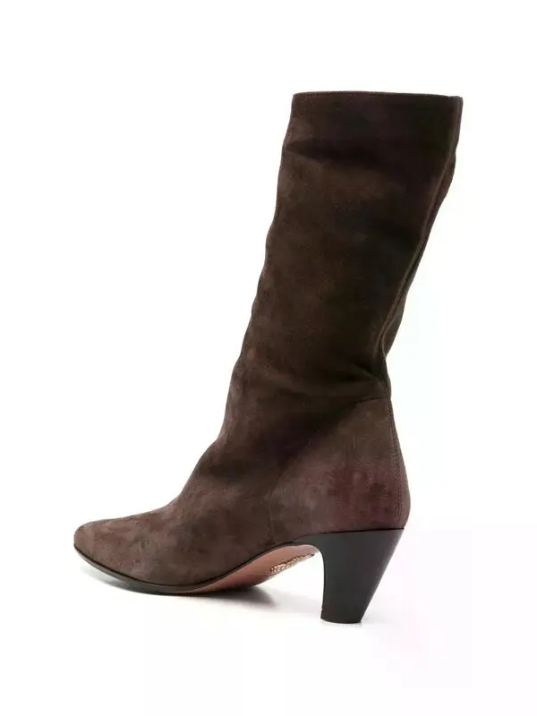 AQUAZZURA Suede Ankle Boots