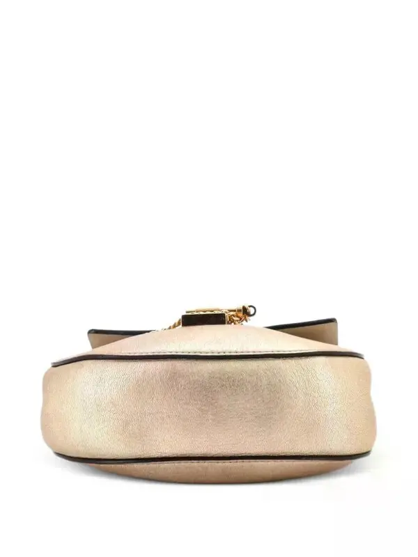 Chloé Drew Leather Mini Crossbody Bag - Gold