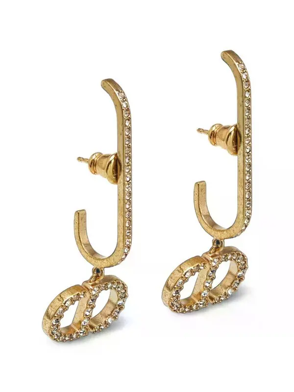 Dior Clair D Lune Crystal-embellished Drop Earrings