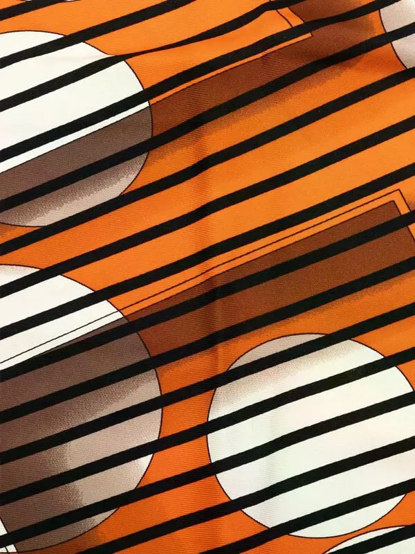 Hermès 2000-2026 Triangular H Au Galop Silk Scarf Scarves - Orange