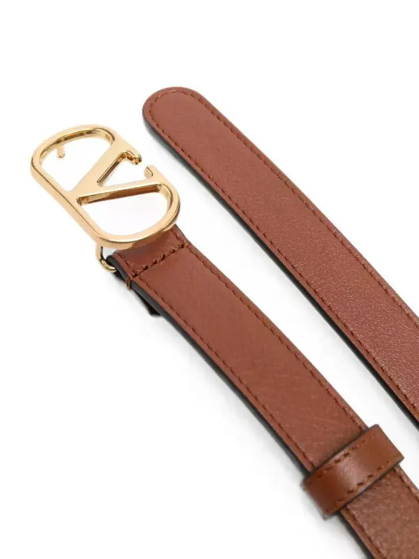 Valentino Garavani Vlogo Signature Leather Belt