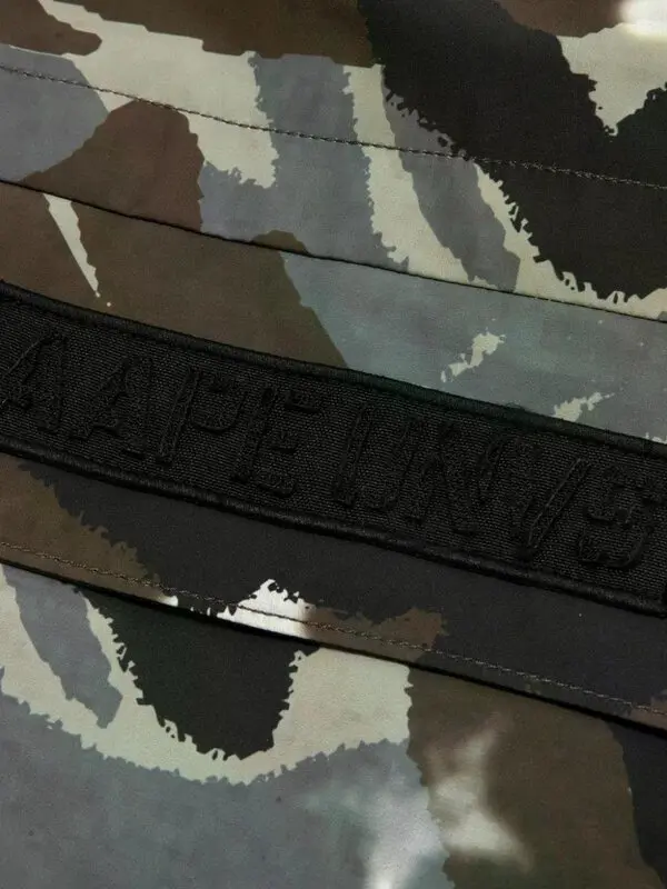 AAPE BY *A BATHING APE Moonface Camouflage-print Hooded Jacket