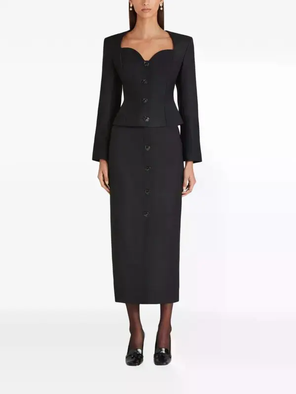 VIOLANTE NESSI L'eclaireur Sweetheart-neck Sculptural Blouse