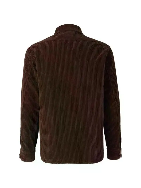 NINE:INTHE:MORNING Corduroy-texture Button-up Jacket - Brown
