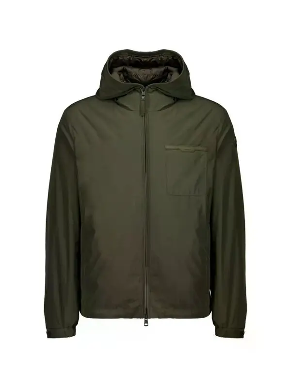 Moncler Austerin Hooded Short Down Jacket - Green