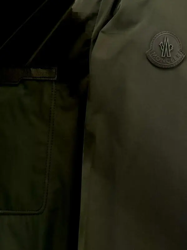 Moncler Austerin Hooded Short Down Jacket - Green