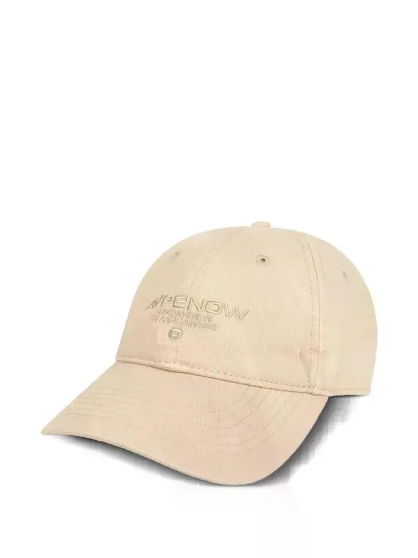 AAPE BY *A BATHING APE Logo-embroidered Cotton Cap - Neutrals