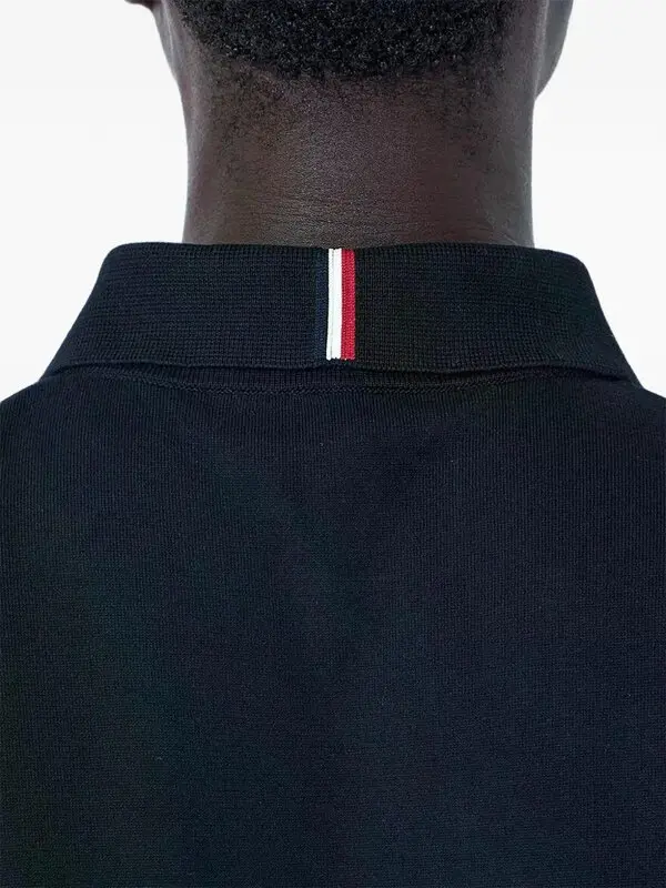 Moncler Logo Cotton Knit Polo