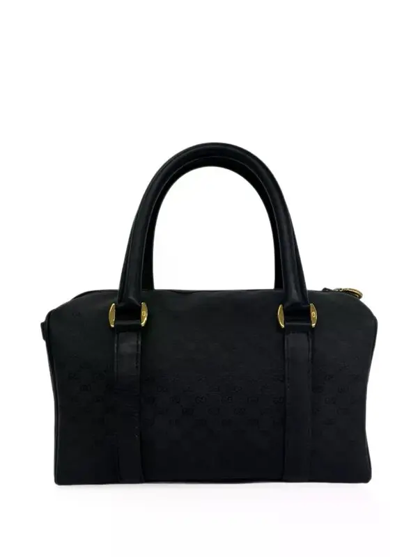 Gucci 1980-1990 Micro Gg Canvas Boston Bag
