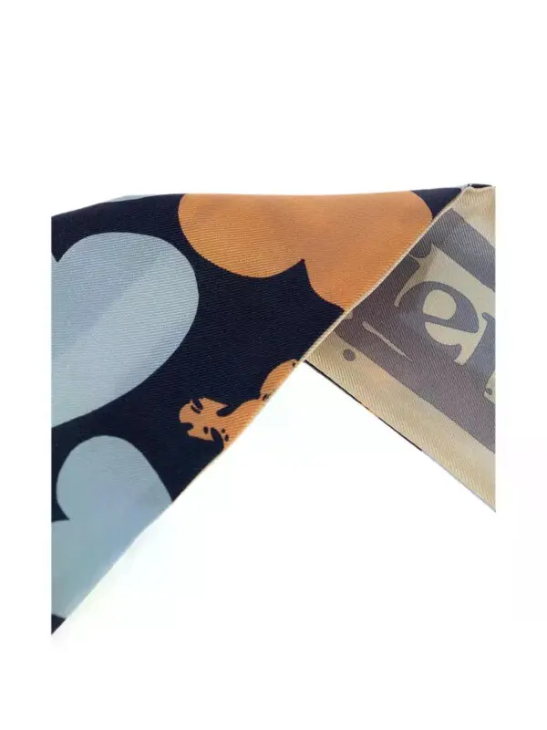 VIVIENNE WESTWOOD Orb-print Heart-pattern Scarf