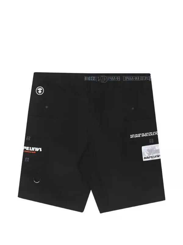 AAPE BY *A BATHING APE Moonface Belted Cargo Shorts