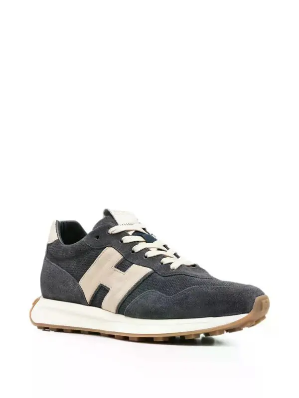 Hogan Panelled Logo Patch Sneakers