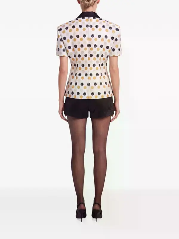 POST MERIDIEM Polka-dot Bow Detail Jacket