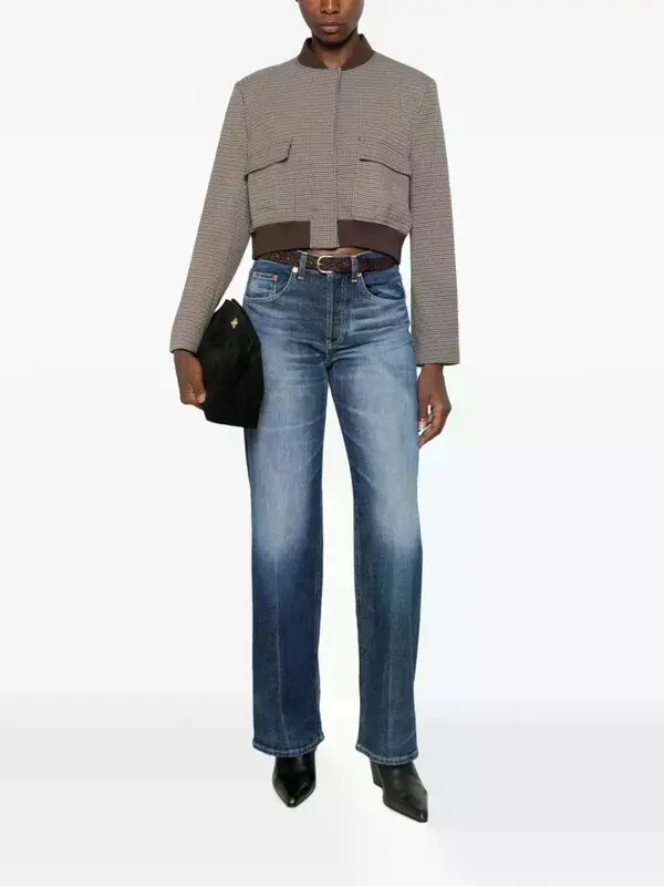 TWINSET Houndstooth Cropped Jacket