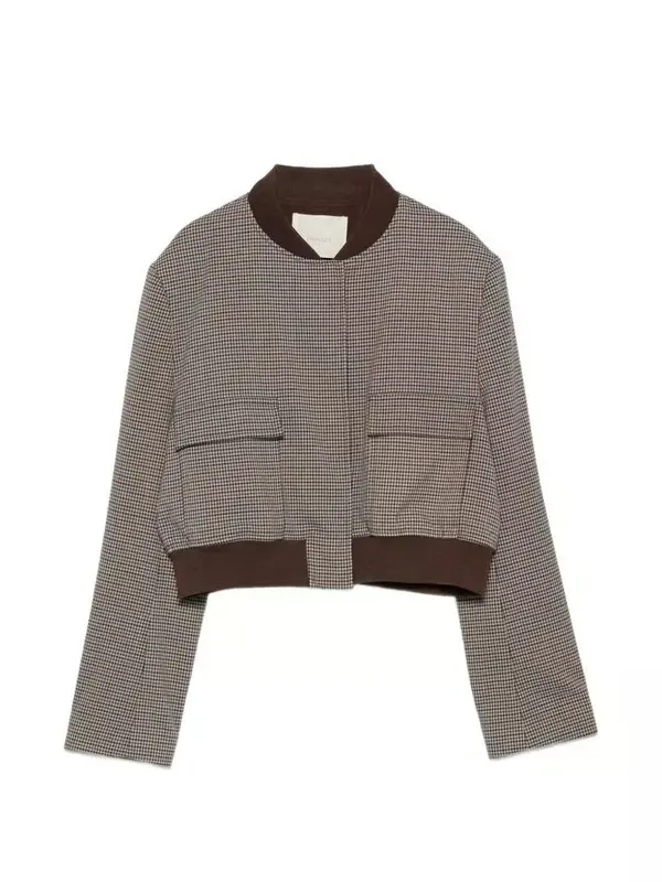TWINSET Houndstooth Cropped Jacket