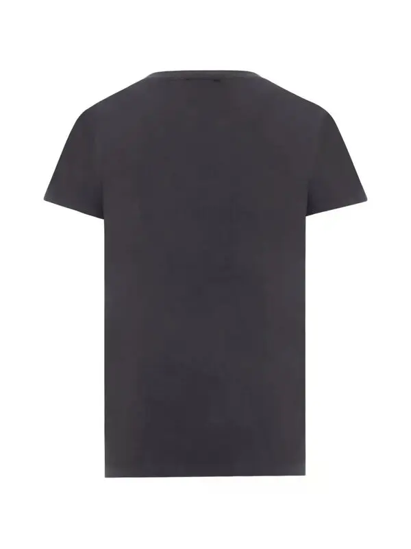 FRACOMINA Rhinestone-embellished Logo T-shirt - Black