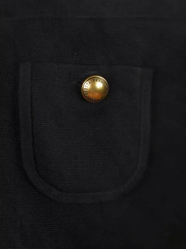 Elisabetta Franchi Knit Shorts With Jewel Buttons