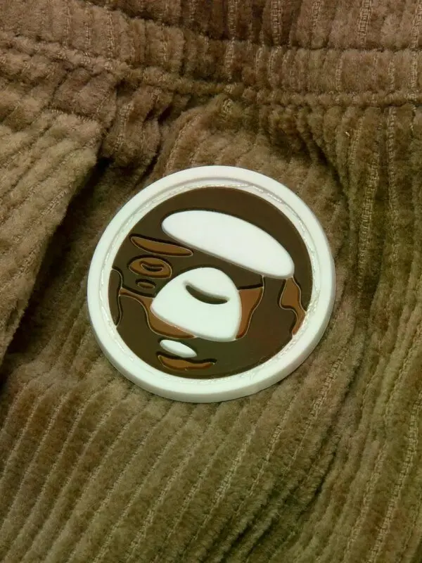AAPE BY *A BATHING APE Moonface Logo Patch Corduroy Trousers