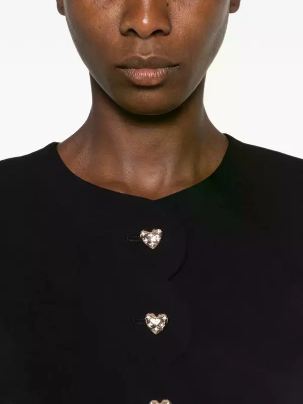 TWINSET Heart-button Scalloped Jacket
