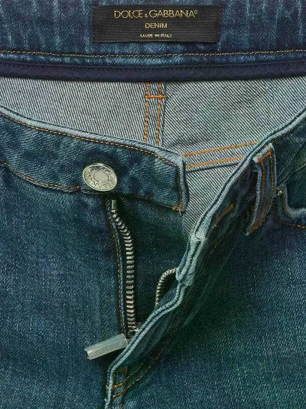 Dolce & Gabbana Distressed Slim-fit Jeans
