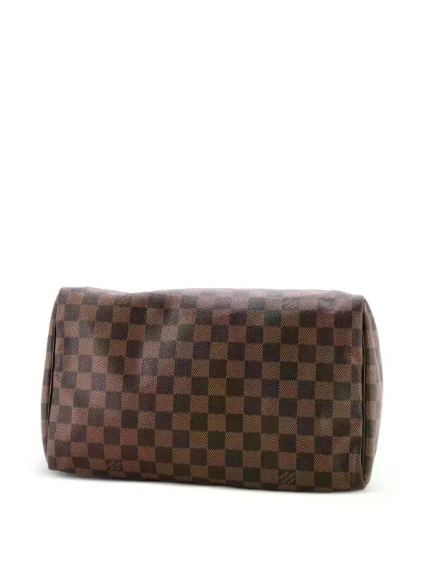 LOUIS VUITTON Speedy Handbag Damier 30 Satchel - Brown