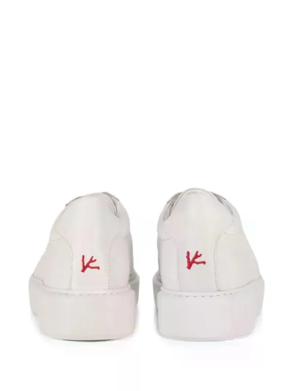 Isaia Logo-embroidered Platform Sneakers
