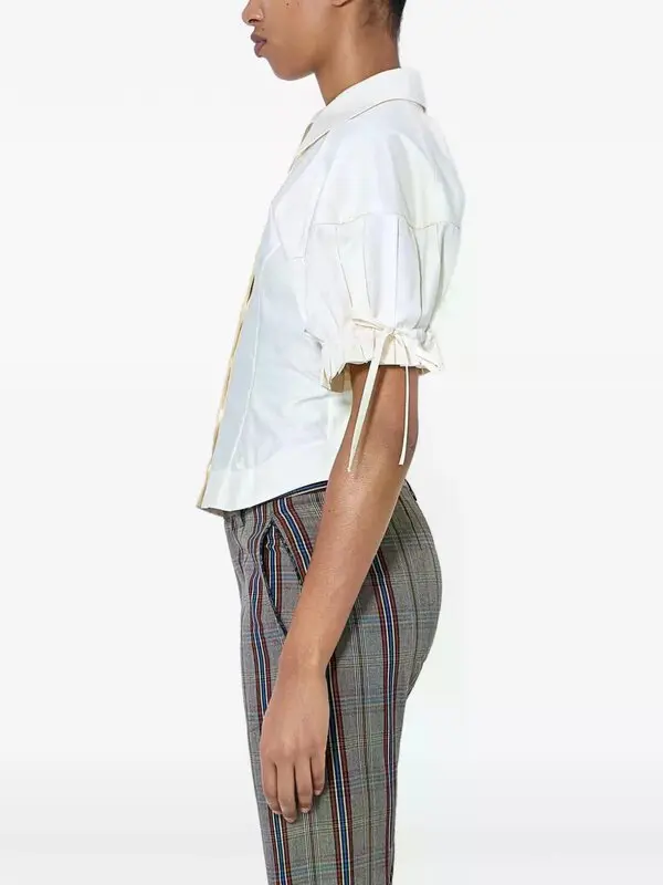 VIVIENNE WESTWOOD Pleated-sleeve Cotton Shirt
