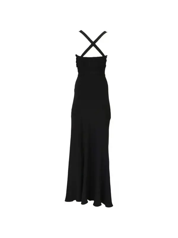 Isaia Belted Cowl Neck Maxi Dress