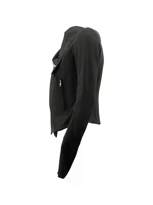 Rick Owens Asymmetric Zip Funnel Neck Jacket