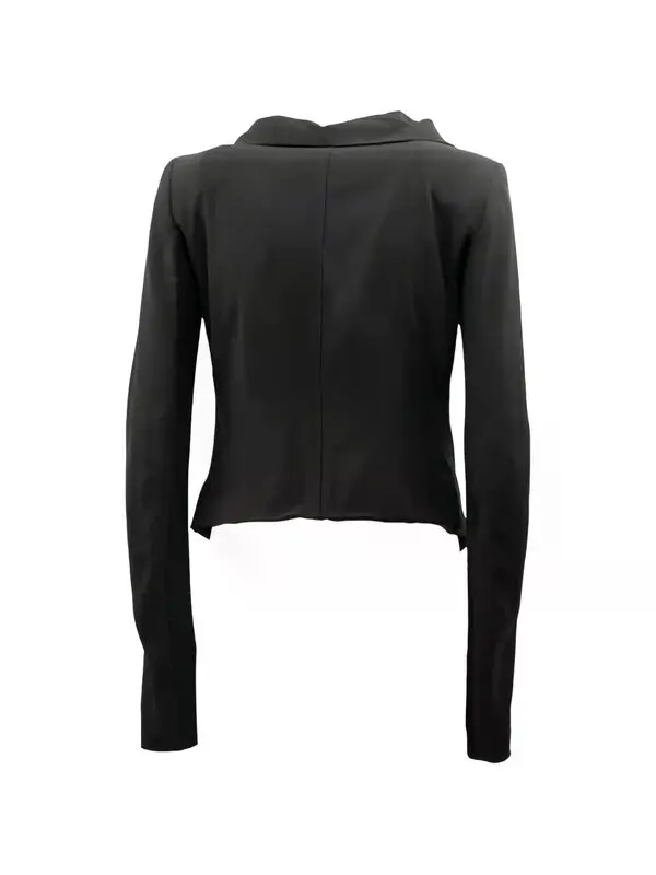 Rick Owens Asymmetric Zip Funnel Neck Jacket