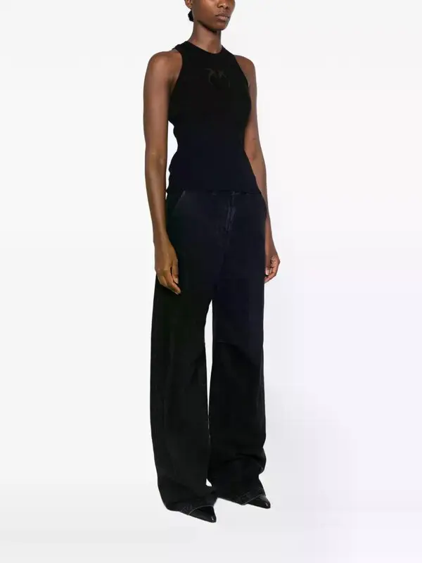 Pinko Love Birds Ribbed Top