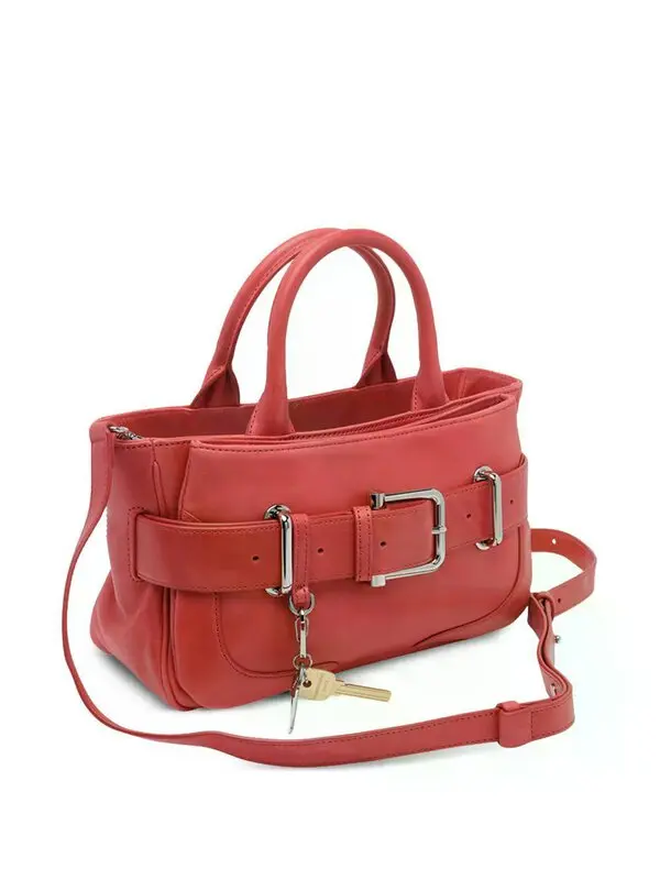 OSOI Mini Brocle Tote Bag With Buckle Fastening - Red