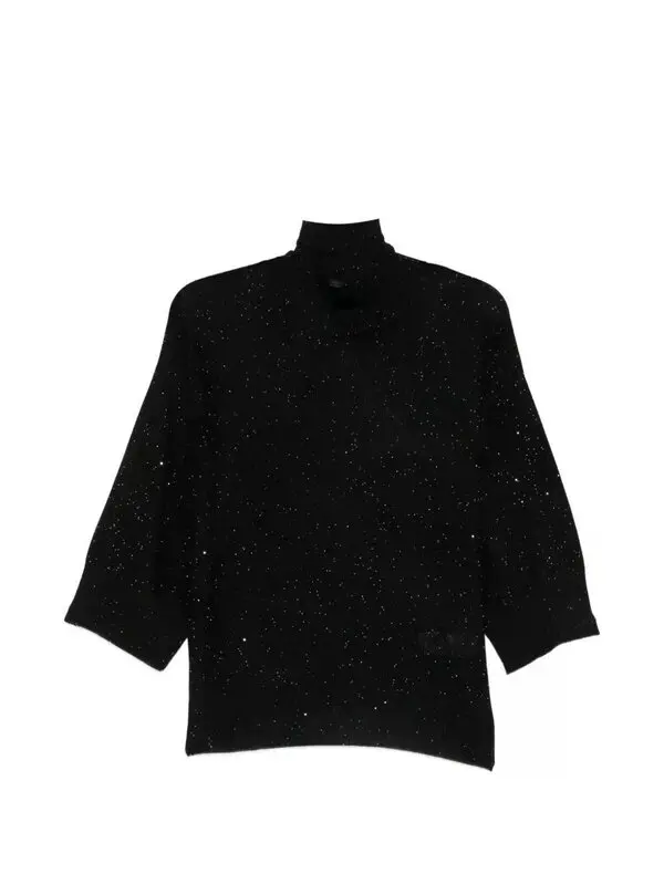 Fabiana Filippi Sequin Embellished High-neck Knit