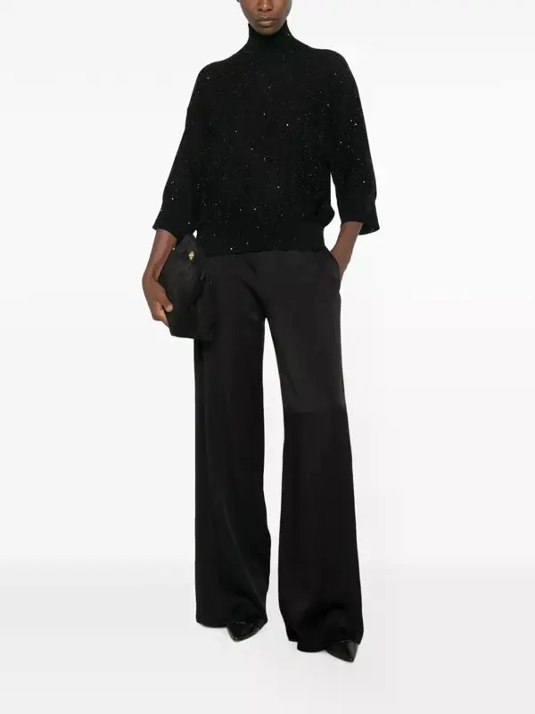 Fabiana Filippi Sequin Embellished High-neck Knit